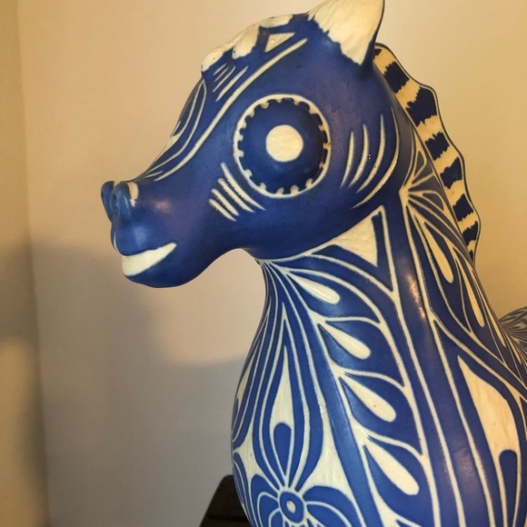 Pablo Zabal | Accents | Large 2 Tall Pablo Zabal Signed Blue Zoo ...